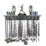 "24"" Black Medal Awards Rack, Trophy Shelf, Award Display Stand ...