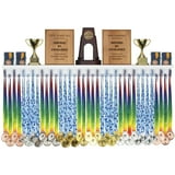 Medal Awards Rack Trophy Shelf and Award Display Rack (48" White) Medal ...