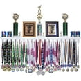 "Premier 48"" White Medal Awards Rack, Trophy Shelf, Sports Holder ...