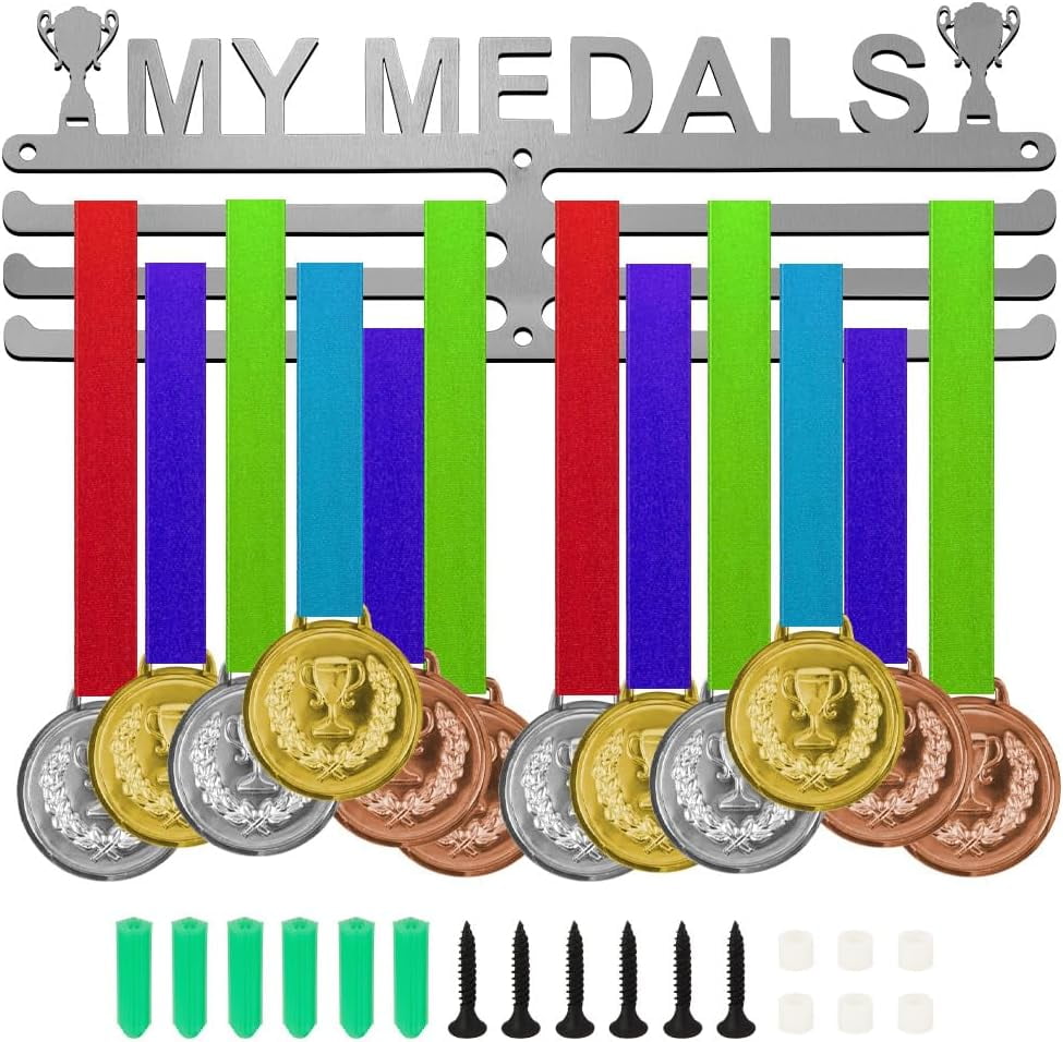 Medal Display Hanger Holder Stainless Steel Medal Holder for Sports ...