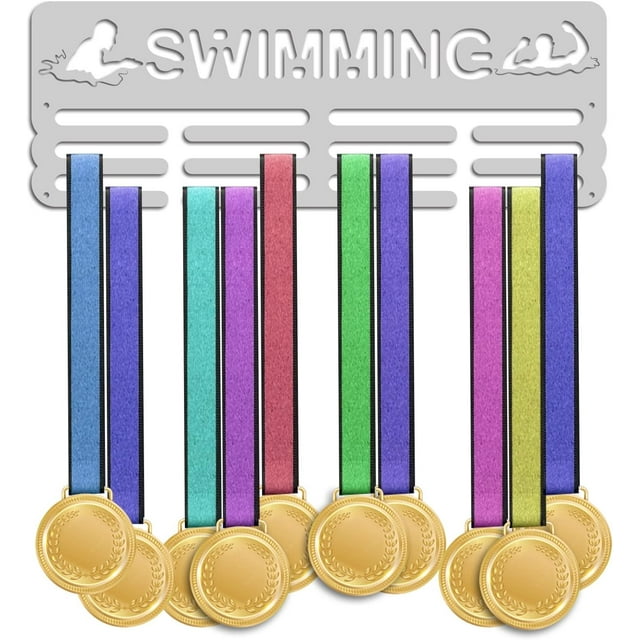 Medal Display Hanger Holder Swimming Medal Holder 15.7" Awards Ribbon ...
