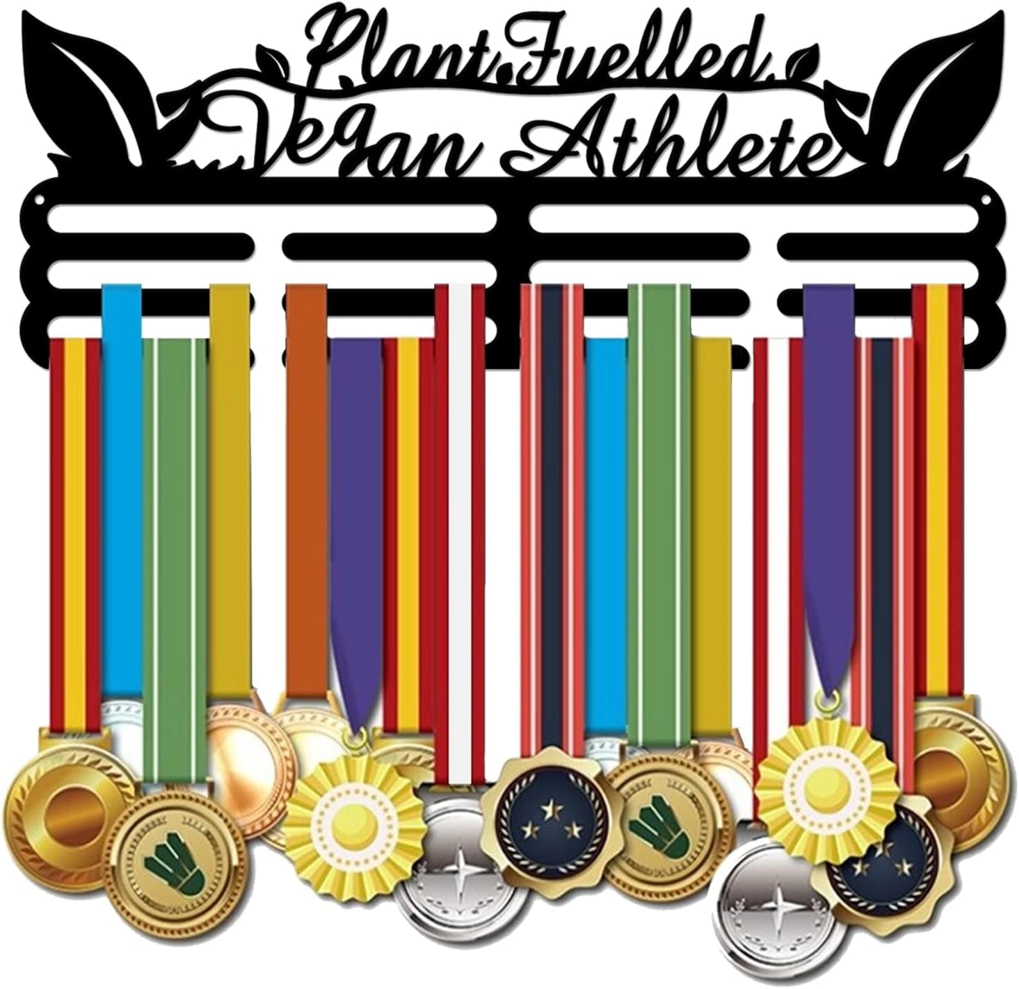 Medal Display Hanger Vegan Sports Athlete Plant Fuelled Iron Display ...