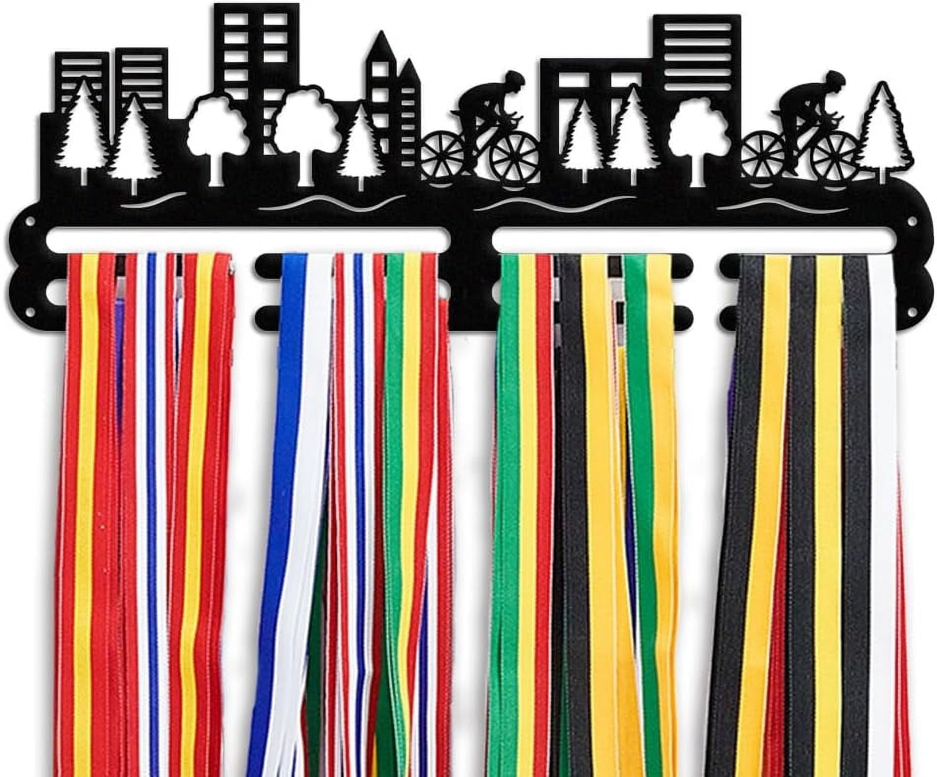 Medal Display Hanger Wall Mounted Tiered Medal Rack Sports Medal ...