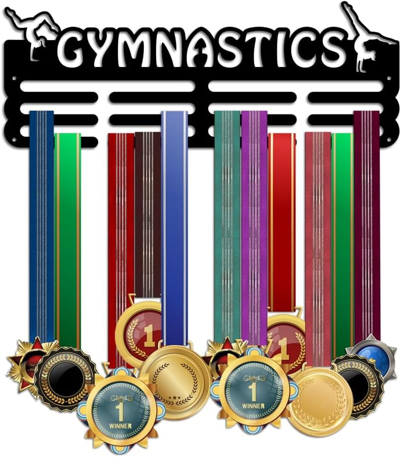 Medal Display Holder Gymnastics Medal Hanger Sports Ribbon Holder ...