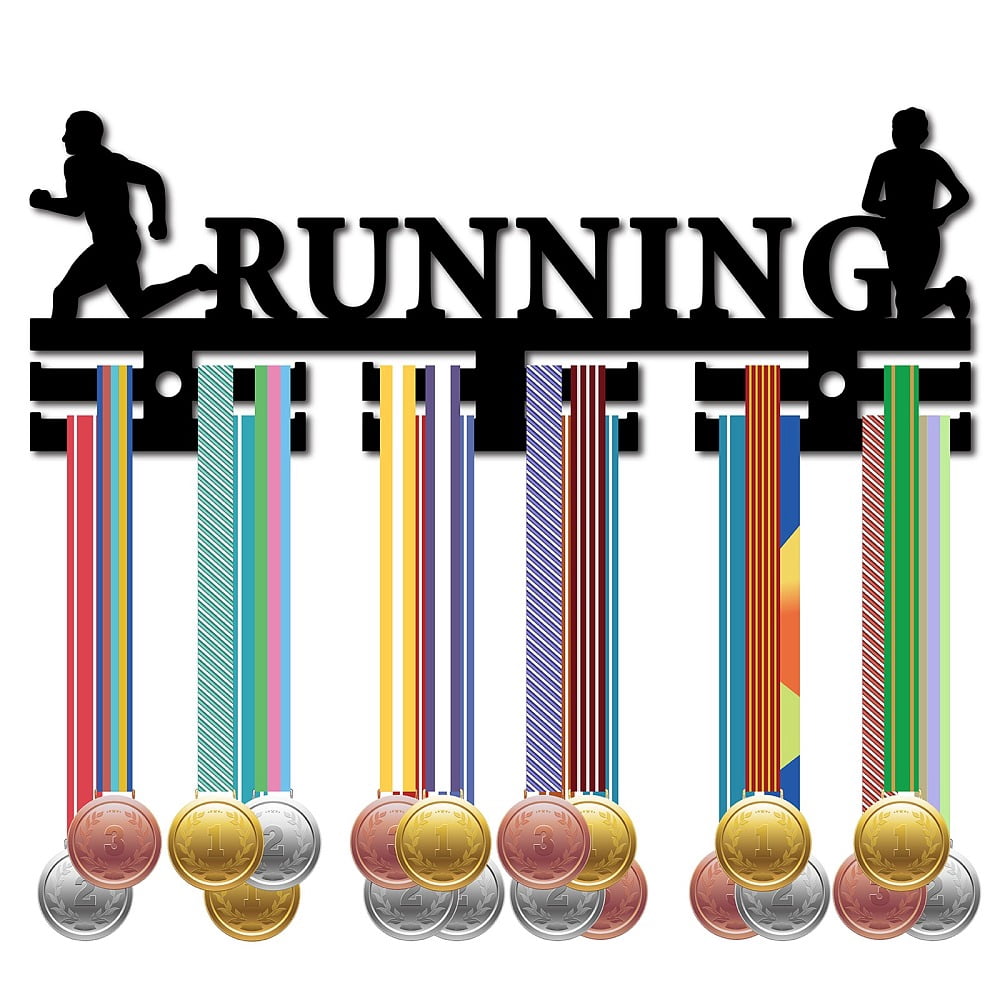 Medal Display Holder Men Running Pattern Medal Hanger Display Acrylic ...