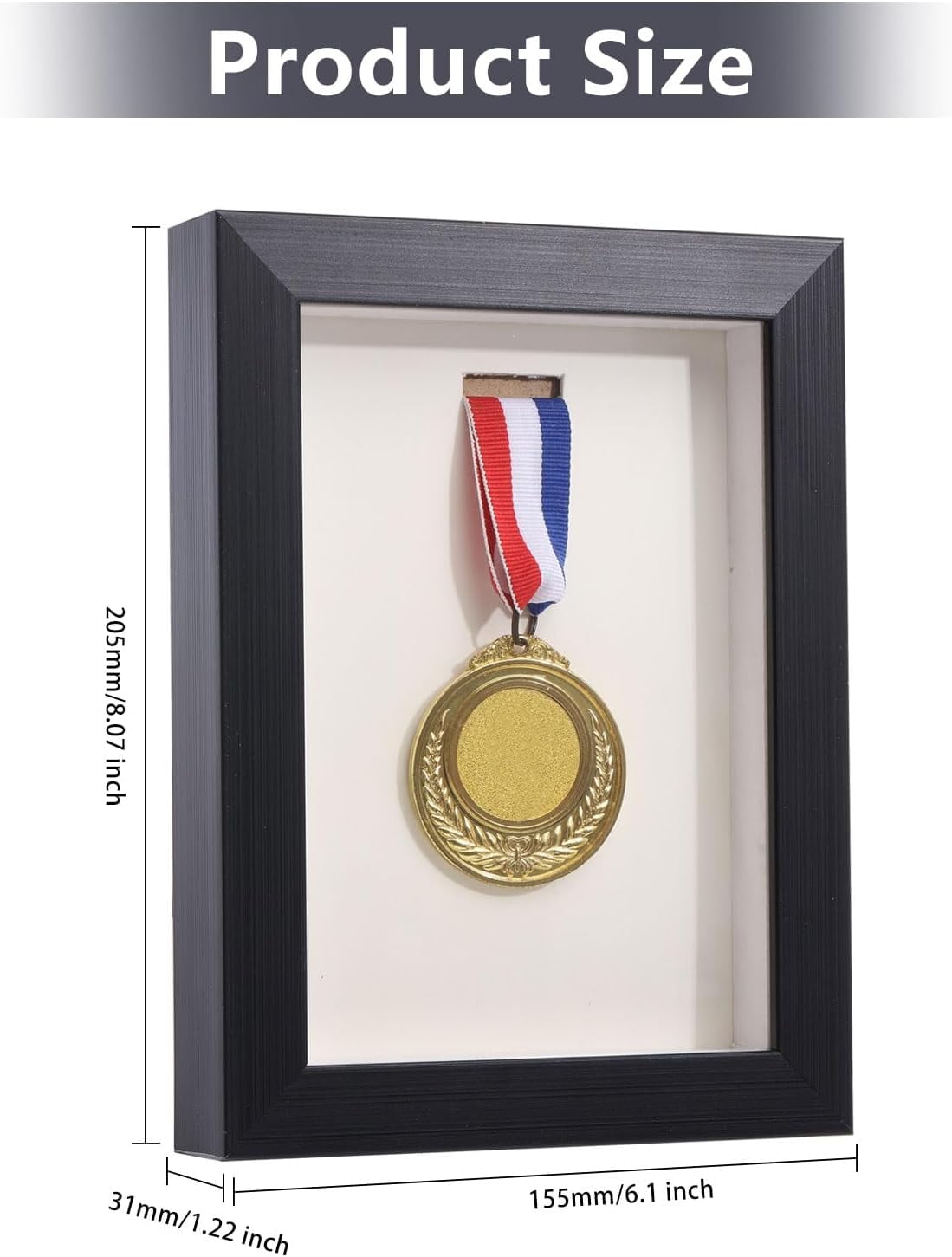 Medal Display Picture Frame Medal Display Shadow Box Medal Storage Box ...