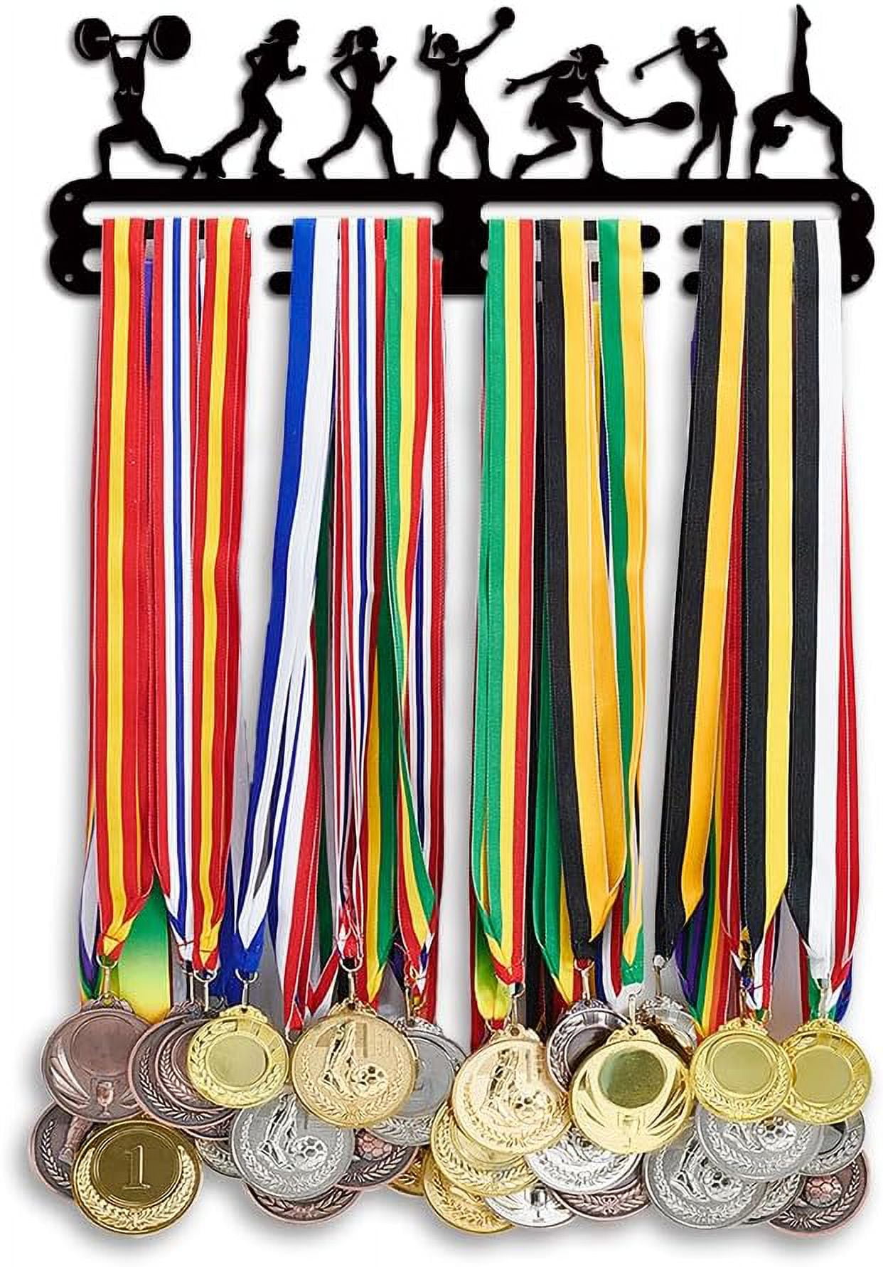 Medal Hanger Display Rack Hanger Awards Ribbon Holder Medal Hook Race ...