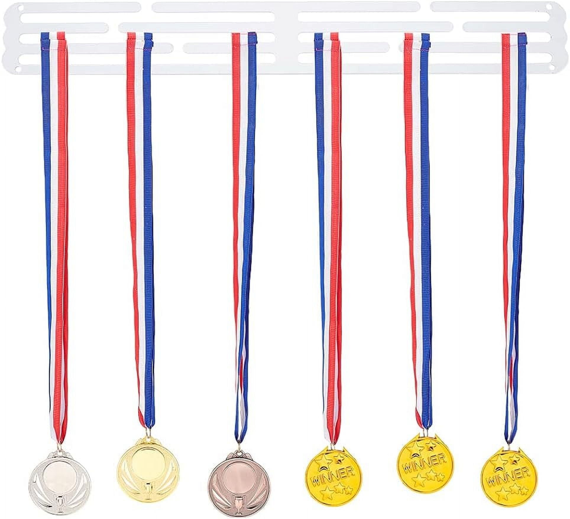 Medal Hanger Display White Blank Sport Medals Holder Rack Easy to ...