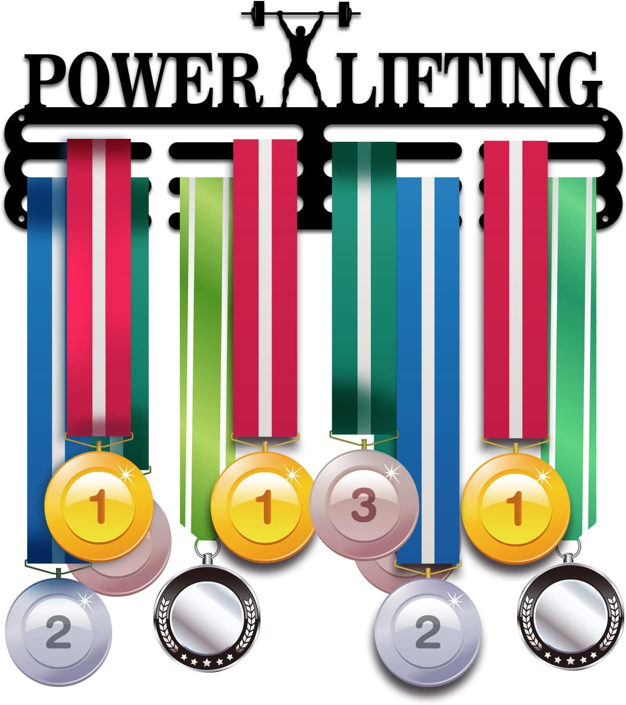 Medal Hanger Holder Display Rack Power Lifting Medal Hanger Awards ...