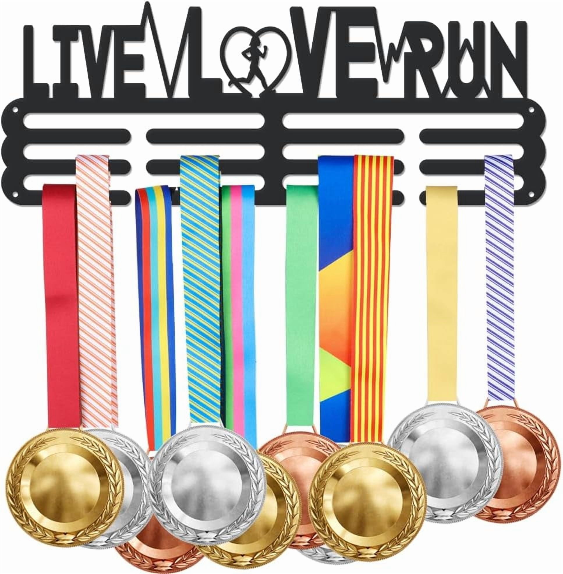 Medal Hanger Holder Display Sports Arts Medals Display Rack Wall Mount ...