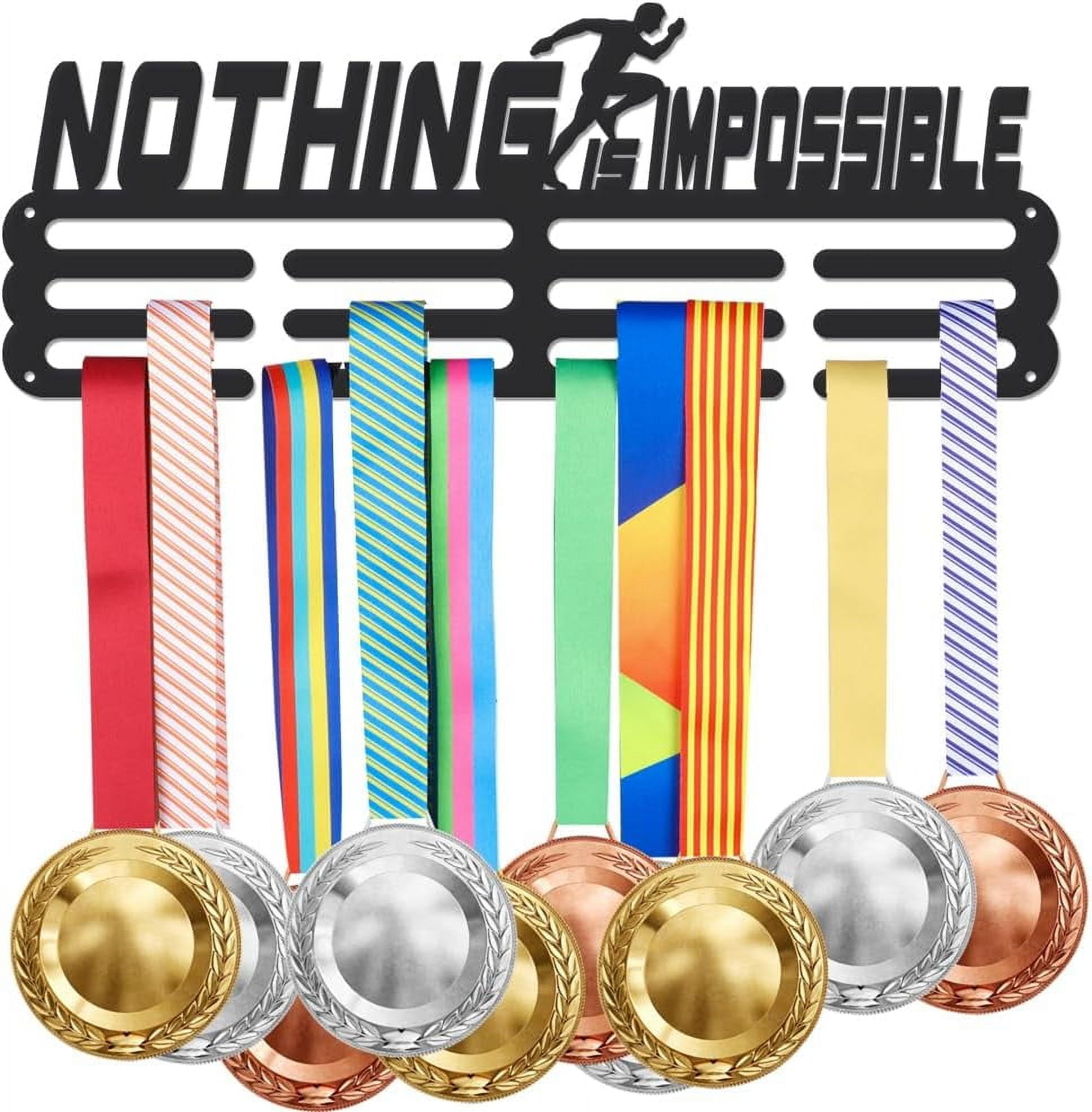 Medal Hanger Holder Display Sports Arts Medals Display Rack Wall Mount ...