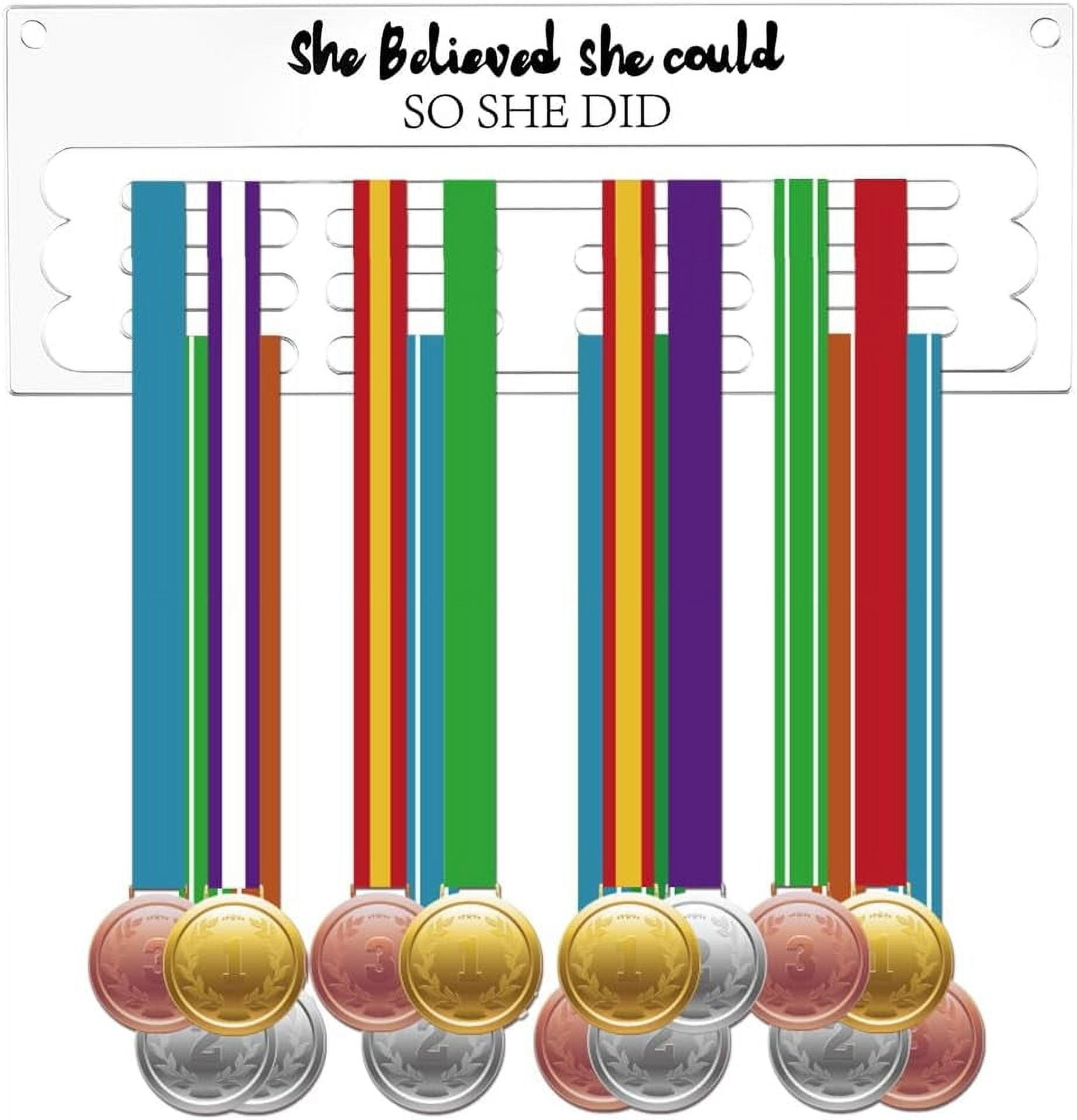 Medal Hanger Wall Holder 30cm Clear Acrylic Medals Display Hanger Wall ...