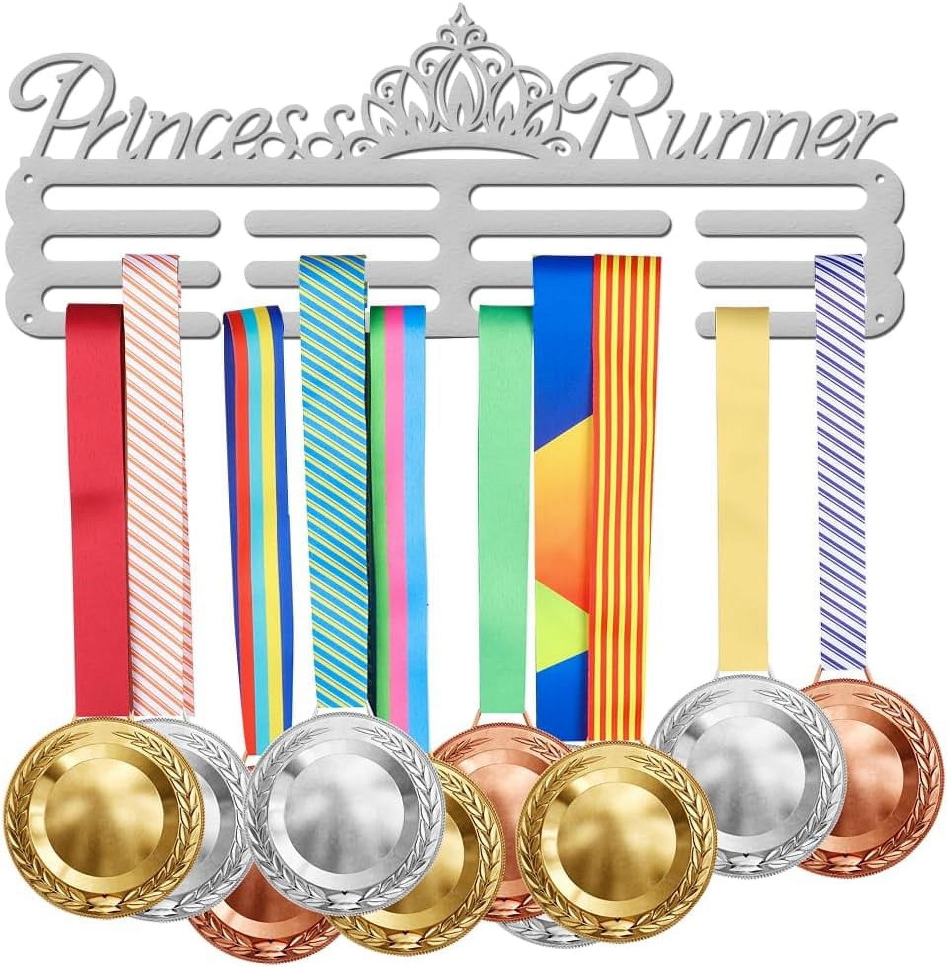 Medal Holder Display Hanger Rack Frame for Running Sturdy Platinum ...