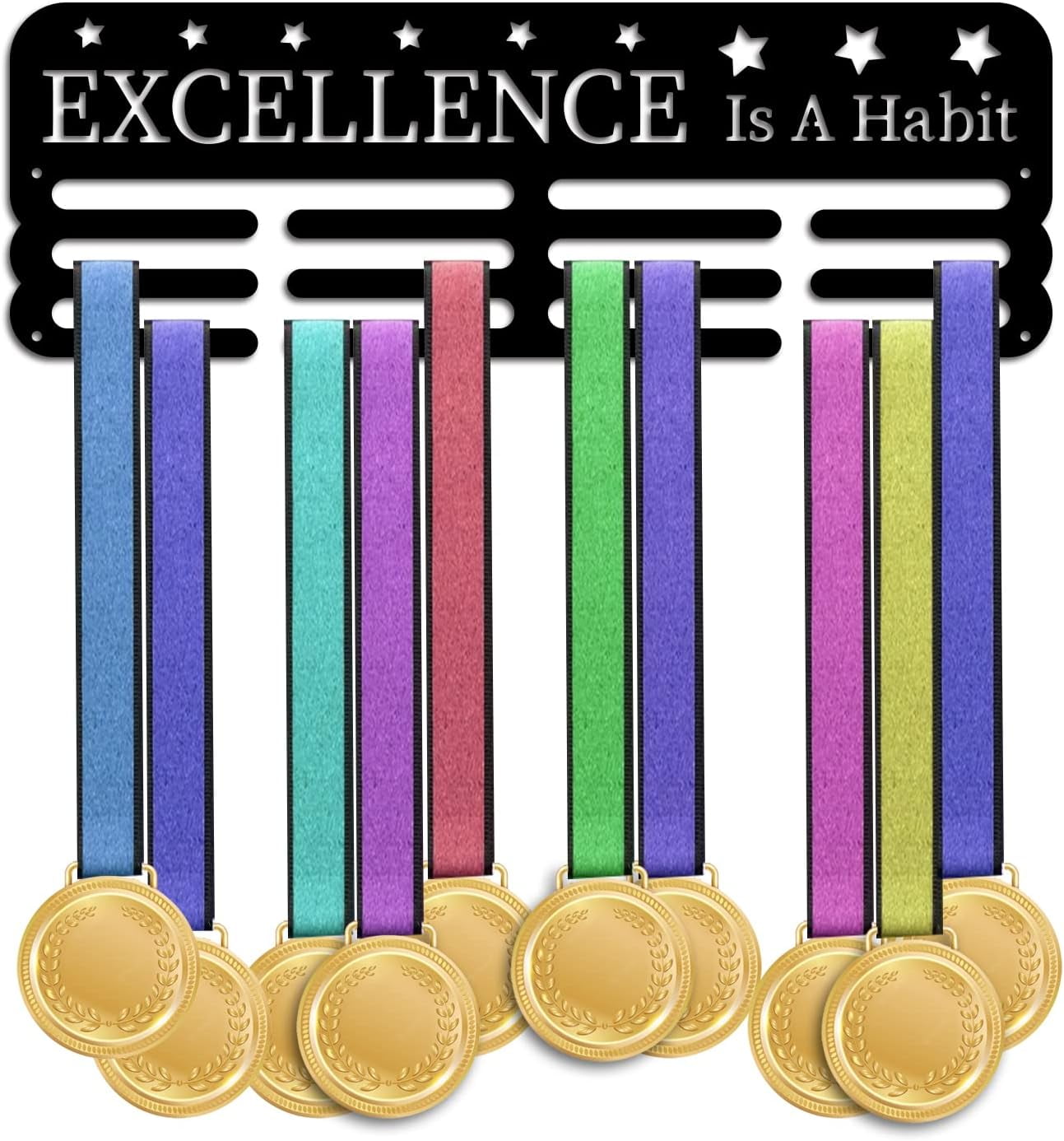 Medal Holder Excellence is A Habit Medal Hanger Display Rack Hanger ...
