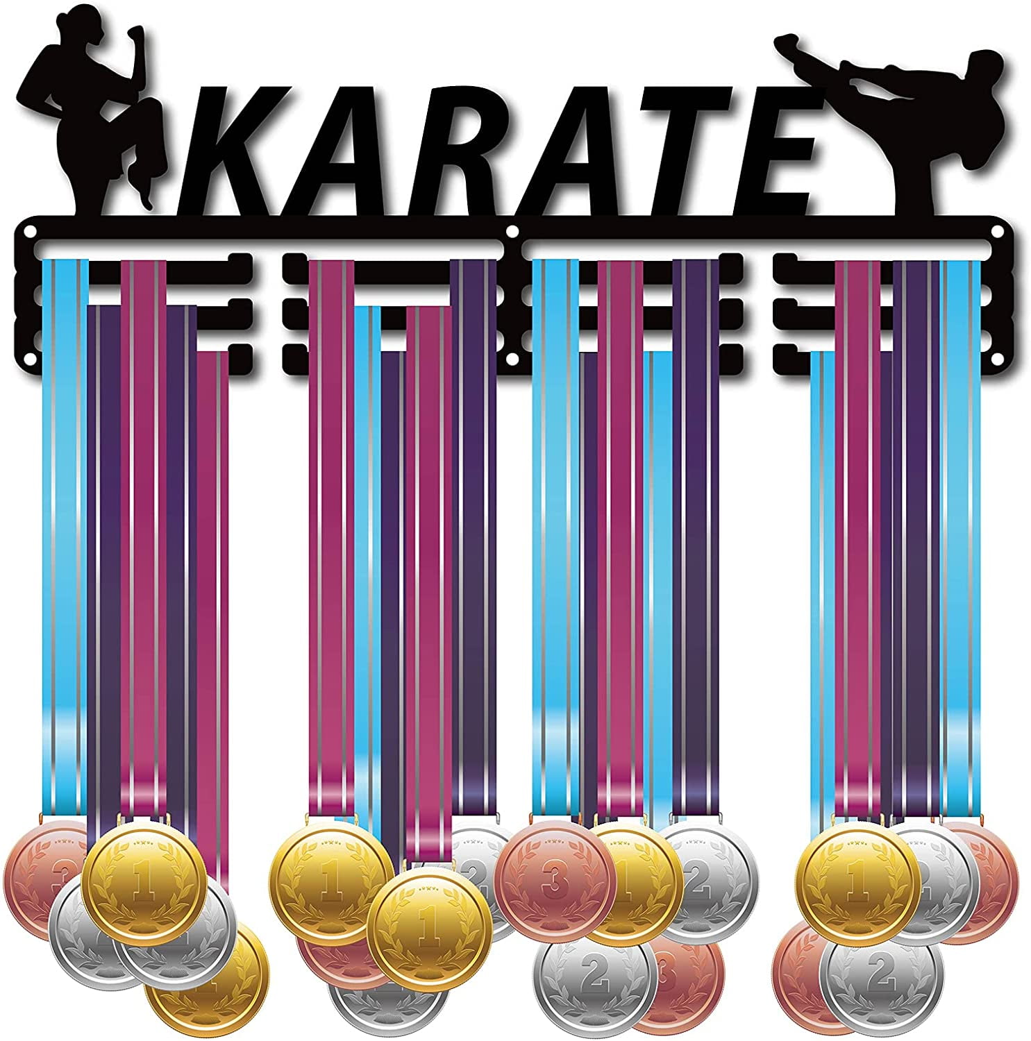 Medal Holder Karate Athlete Sport Medals Display Stand Wall Mount ...