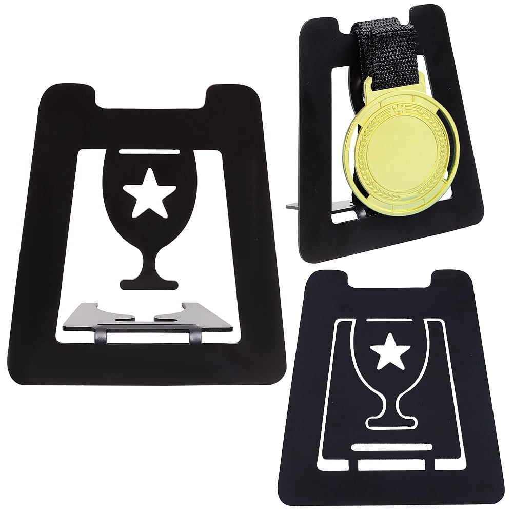 Medal Holder Medal Display Stand Single Medals Ribbon Hanger Tabletop ...