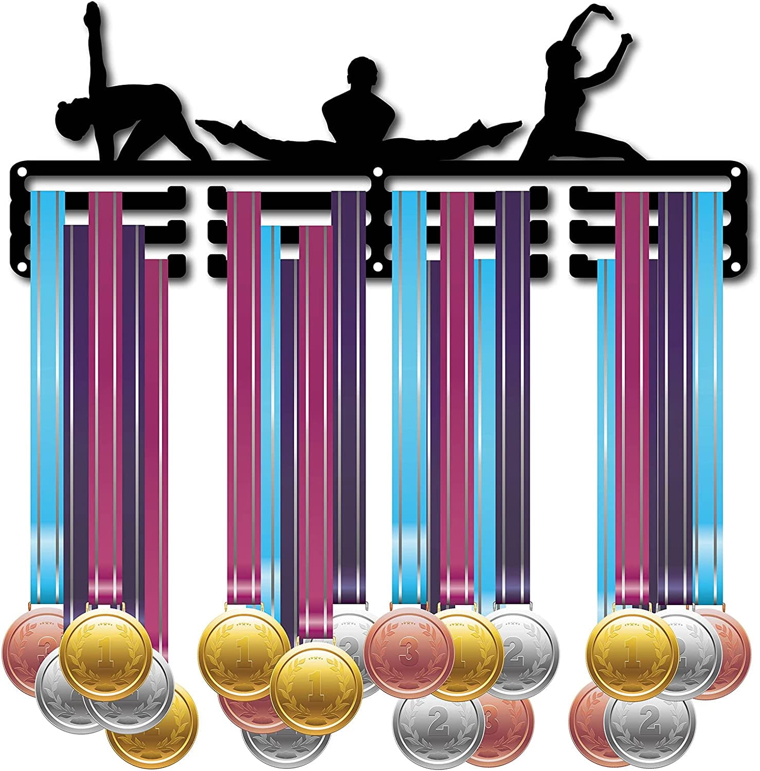 Medal Holder Rectangle Dancer Sport Medals Display Stand Wall Mount ...