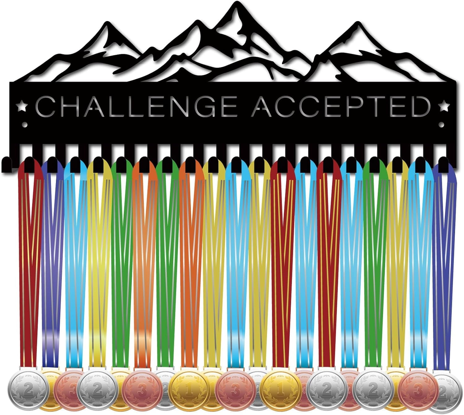 Medal Holder Runner Medal Hanger Medal Rack Hook Display Wall Mounted ...
