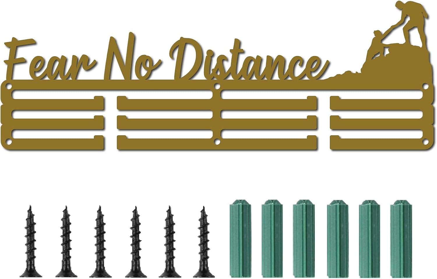 Medal Holder Sport Medals Display Wall Mount Hanger Badge 3 Rung ...