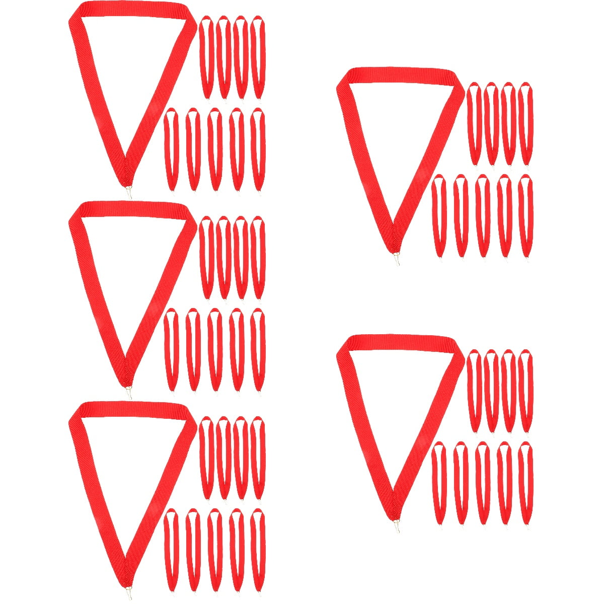 Medal Lanyard Award Ribbons Recognition Neck Strap Triangle Red ...