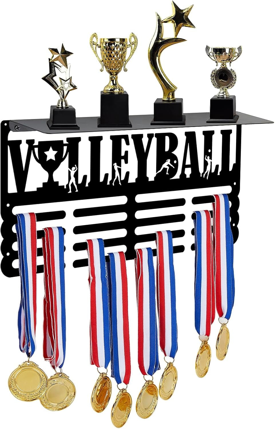 Medal Shelf Hanger Trophy Shelf Sports Medal Holder Hanging Awards ...