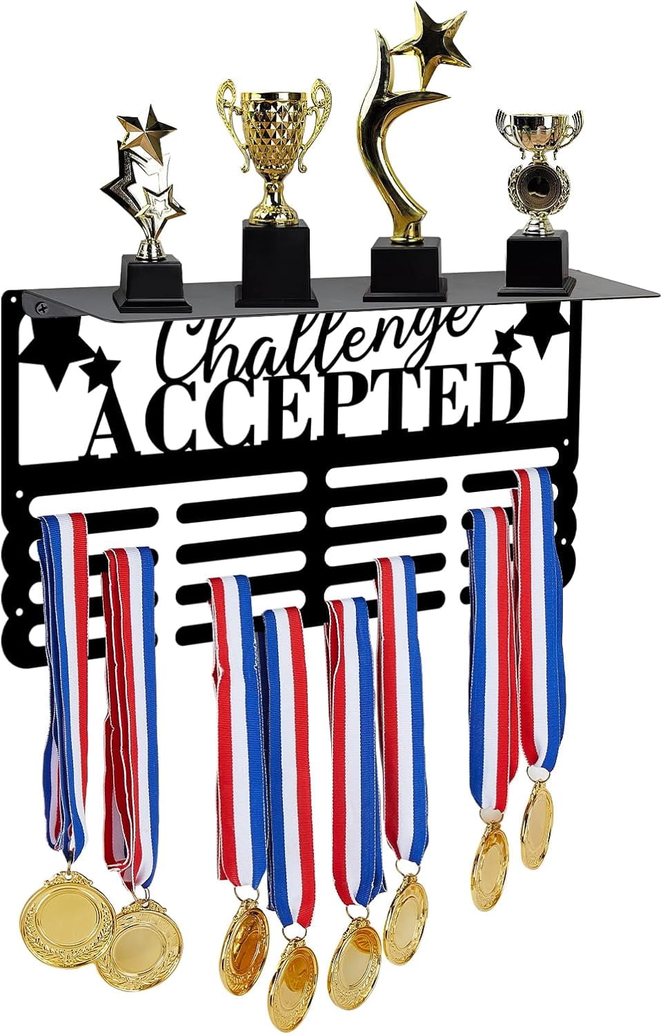 Medal Shelf Hanger Trophy Shelf Sports Medal Holder Hanging Awards ...