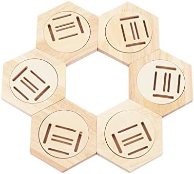 Medal Stands, 6pc Medal Display Hanger Rack Wooden Decoration Hexagon ...
