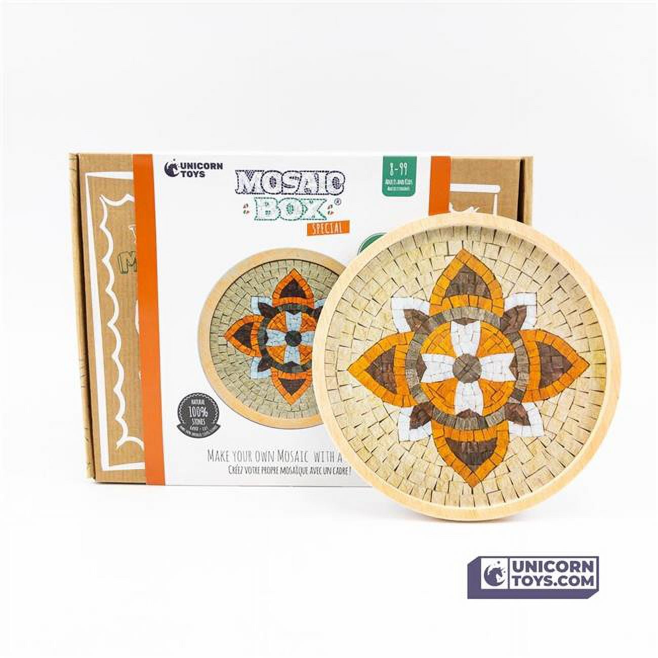 Medallion 6 Mosaicbox - Natural Stone Art DIY Kit - Walmart.com