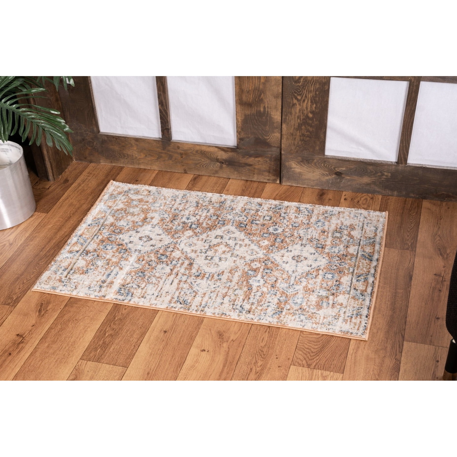 Medallion Accent Rug+Durable Polyester Material”-“Office Spaces/Lobbies ...