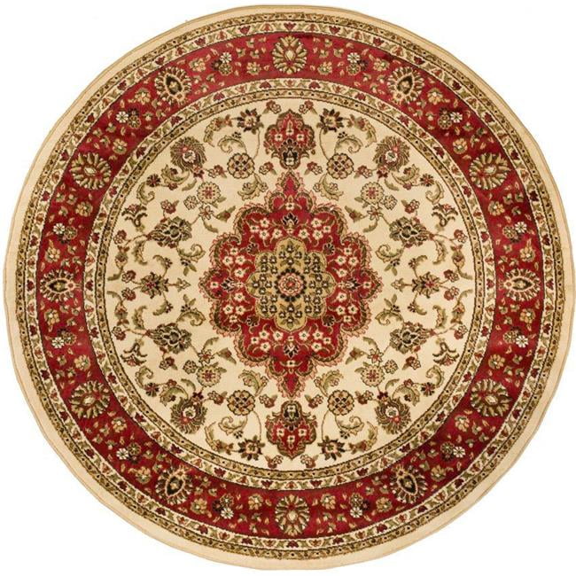 Medallion Kashan Traditional Round Rug, Ivory - 3 ft. 11 in. - Walmart.com