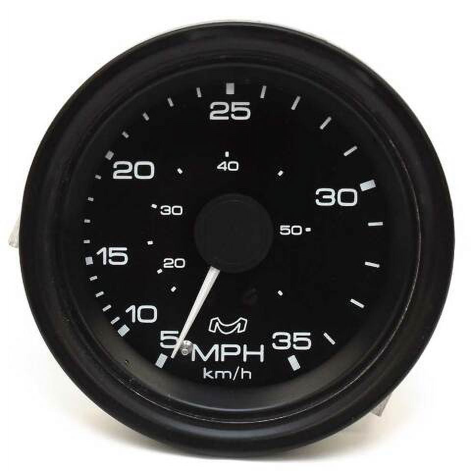 Medallion Marine Boat Speedometer Gauge SS-125-30 | 3 1/4 Inch Black ...