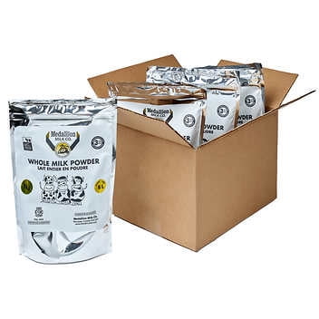 Medallion Milk Canadian Whole Milk Powder - 1kg/2.2lbs -(4/Case ...