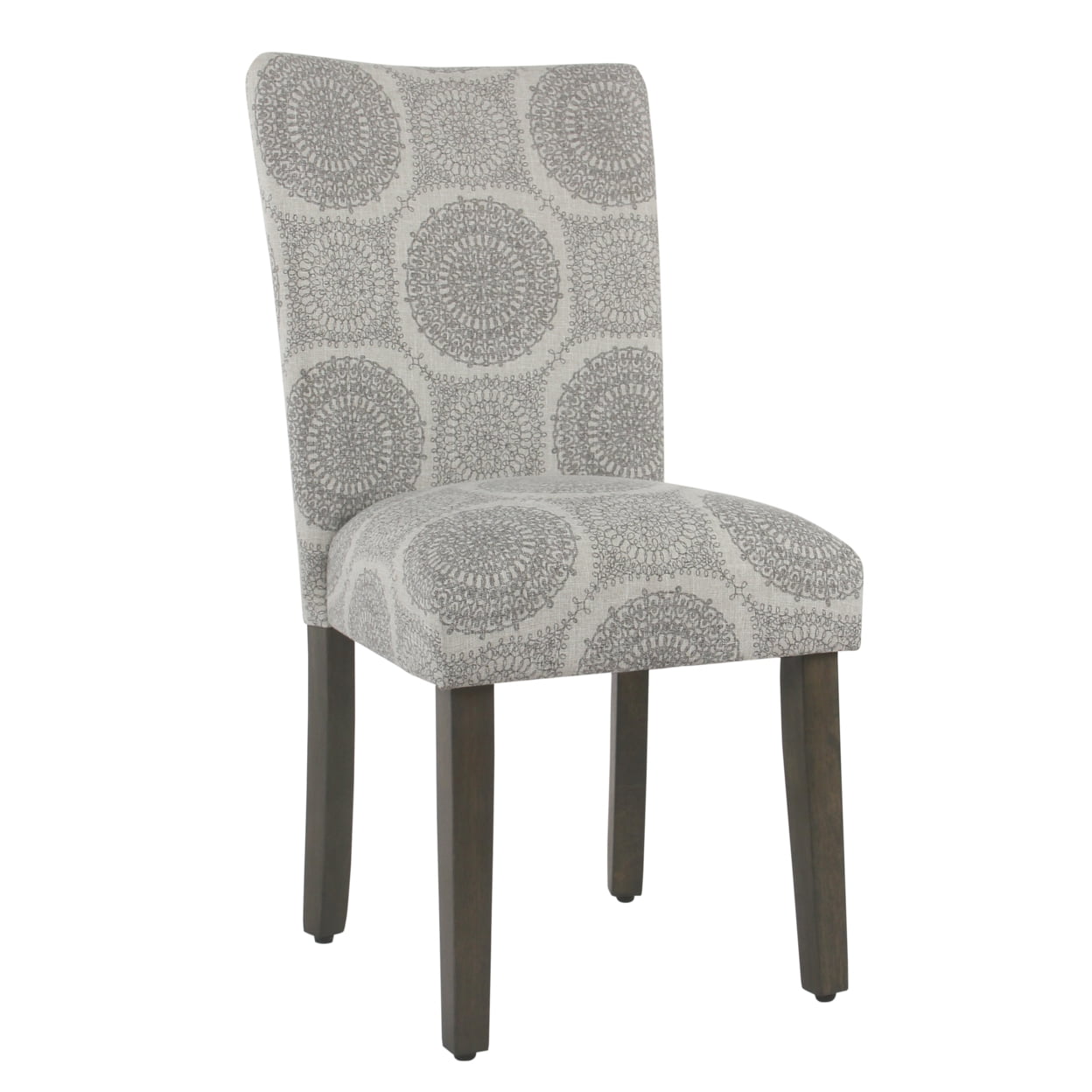 Saltoro Sherpi Set of Two Parsons Dining Chairs, Upholstered in Gray ...
