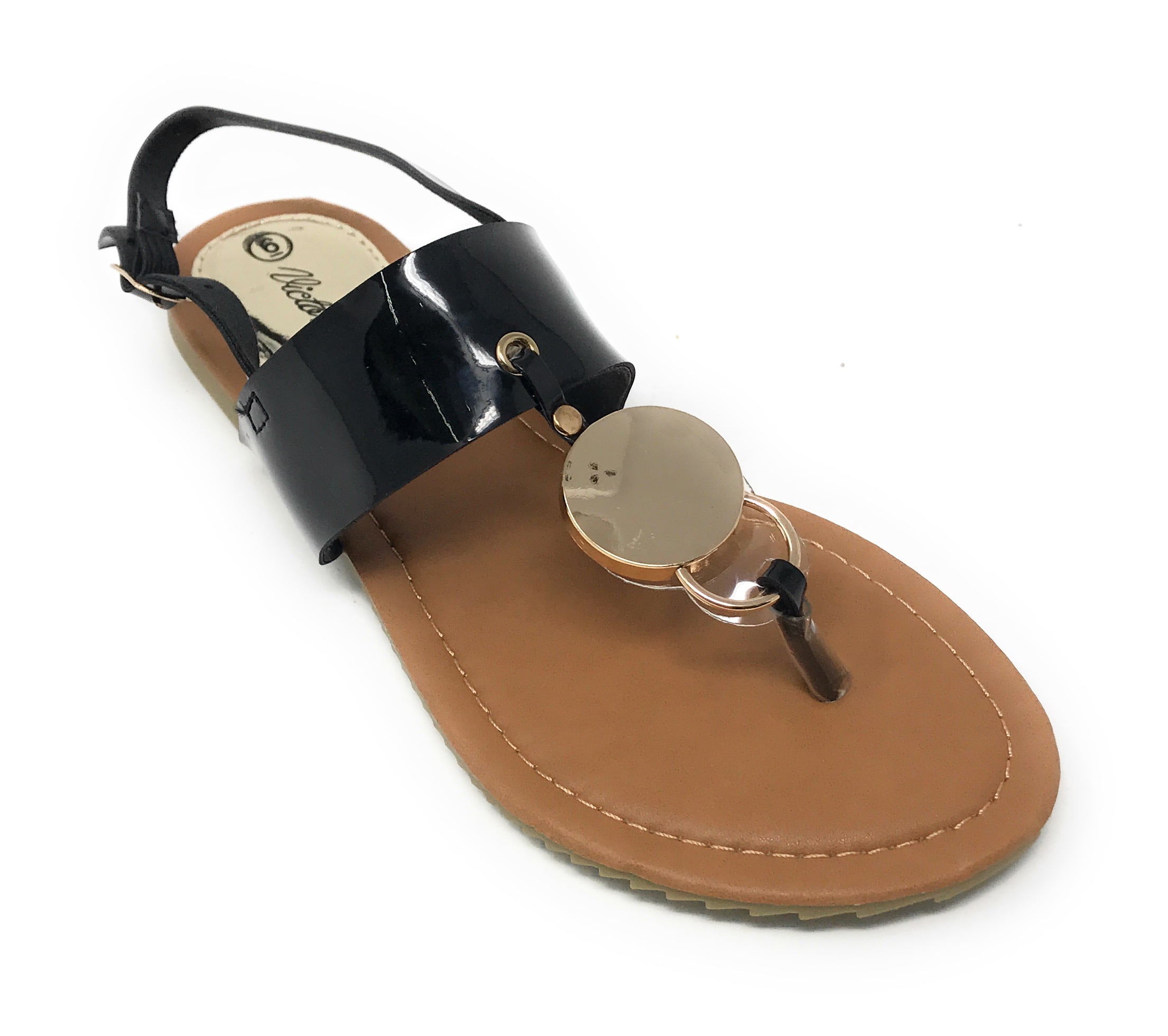 Victoria K Women's Medallion Sandal - Metallic, Comfortable Fashion ...