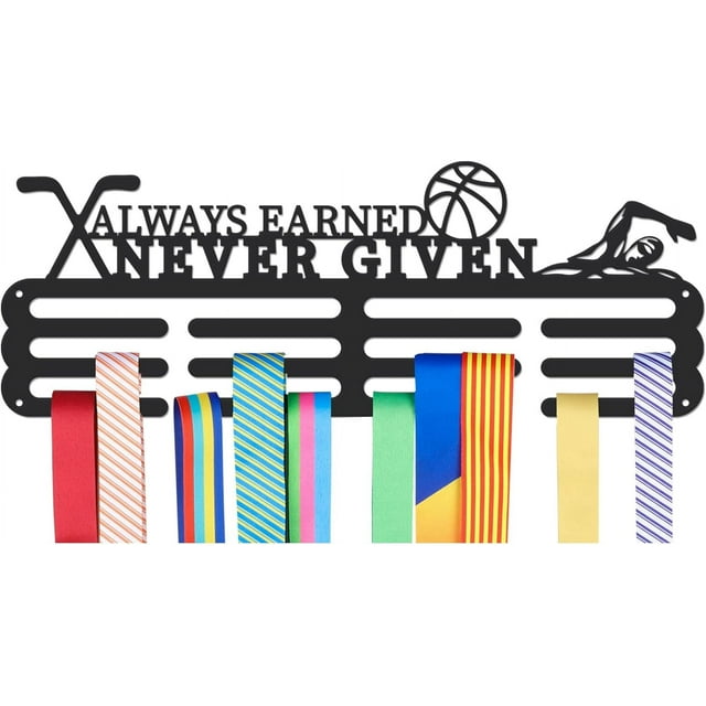 Medals Hanger Display Holder Rack Hockey Basketball Swim Theme Medals ...