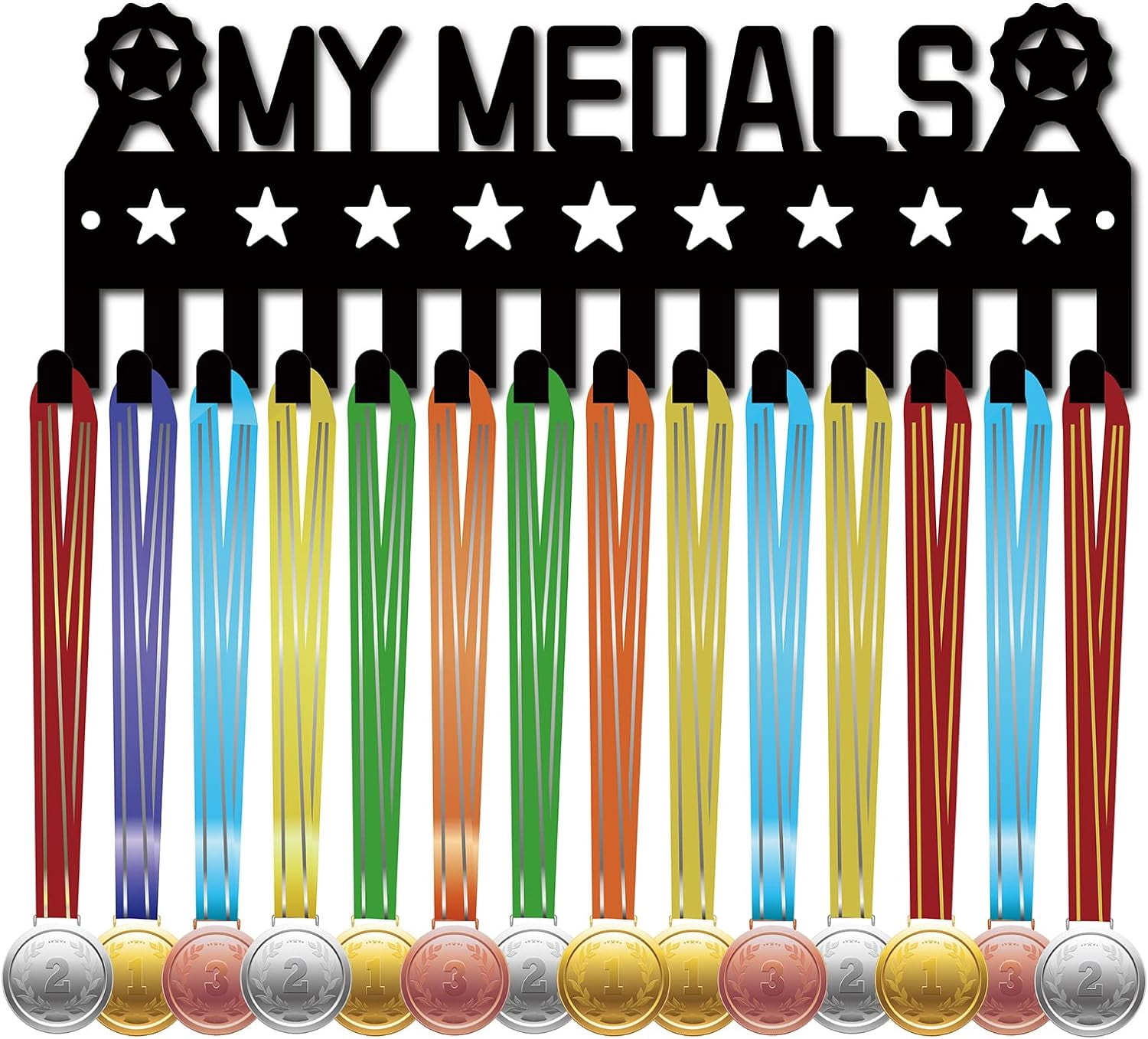 My Medals Medal Hanger Display Medal Holder Rack Sports Metal Hanging ...