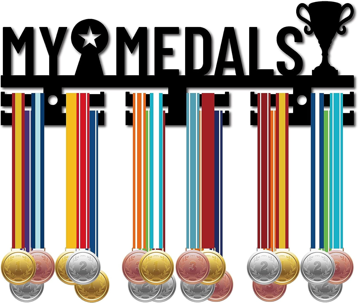 My Medals Medal Holder Sport Medal Hanger Medal Rack Acrylic Display ...