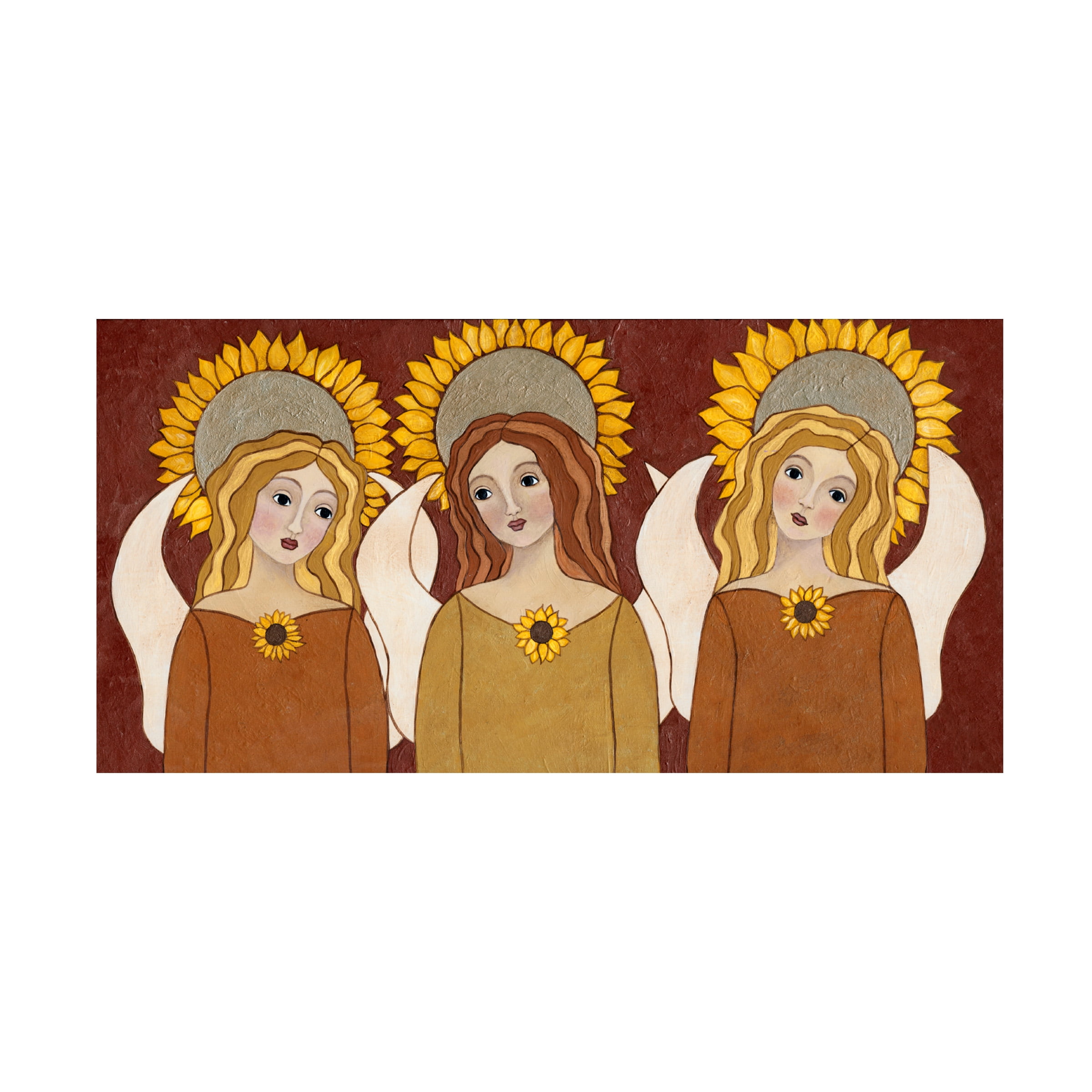 Medana Gabbard 'Angels And Sunflowers' Canvas Art - Walmart.com