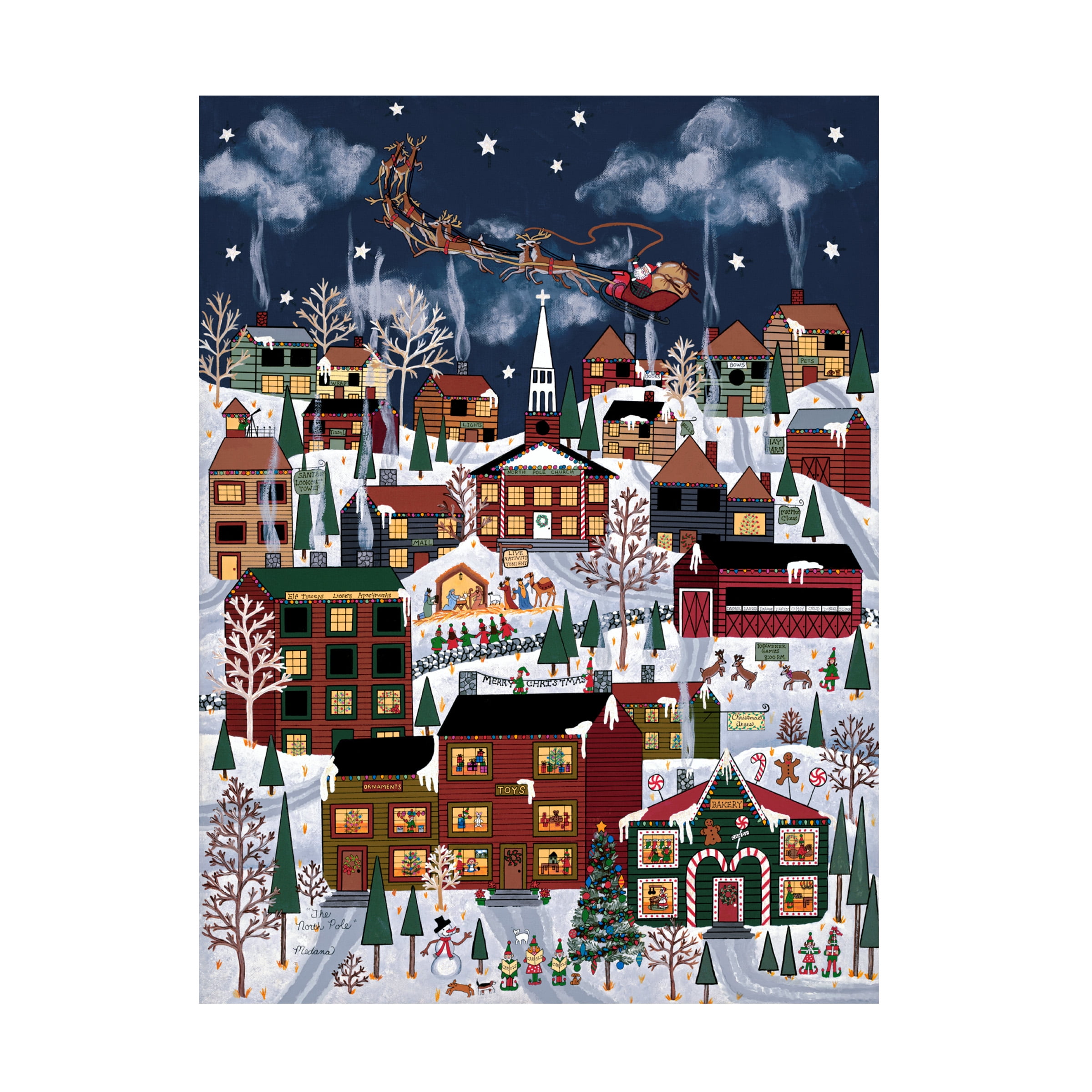 Medana Gabbard 'The North Pole' Canvas Art - Walmart.com