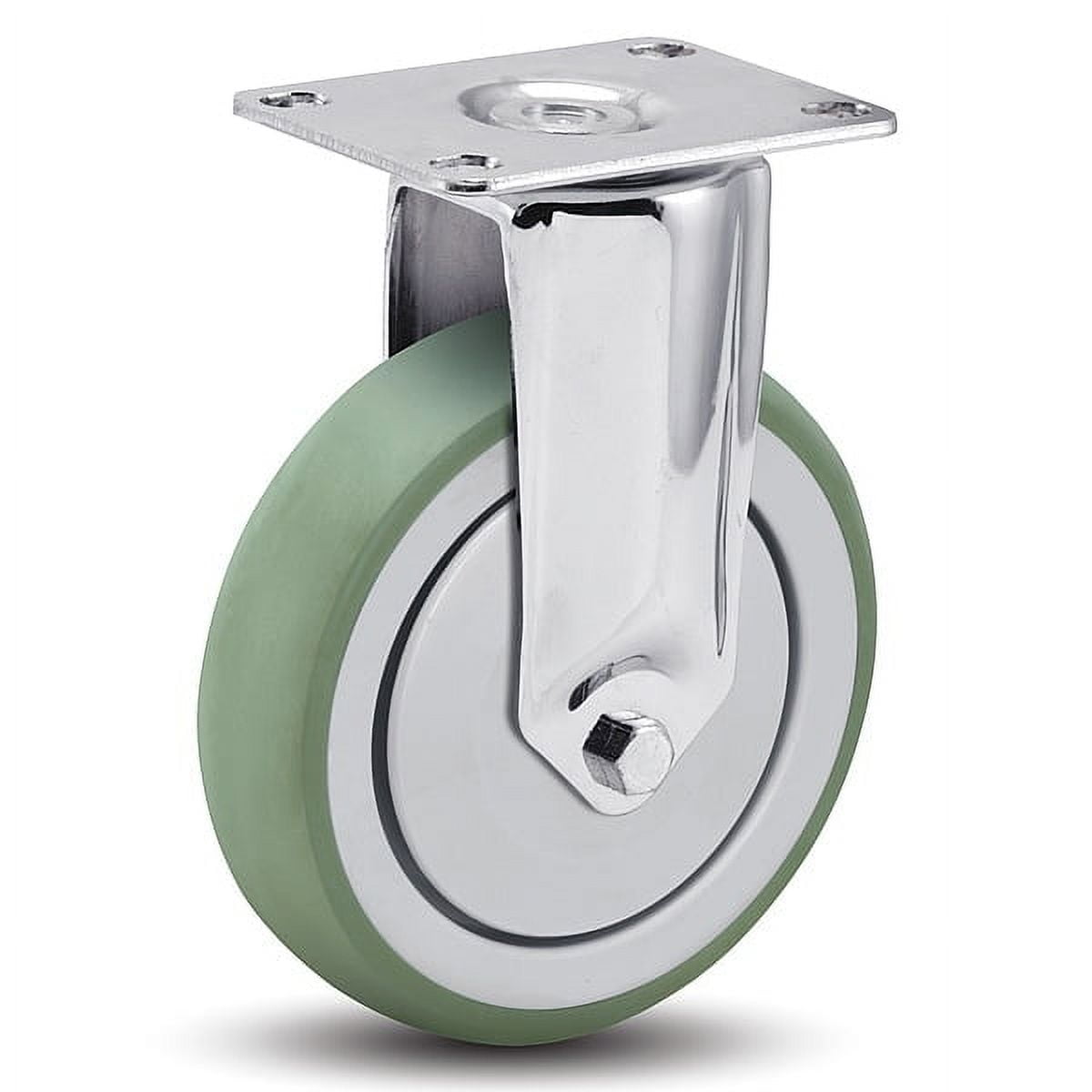 Medcaster Plate Caster,Rigid,5" Wheel Dia. SS05AMX125RGTP01 - Walmart.com