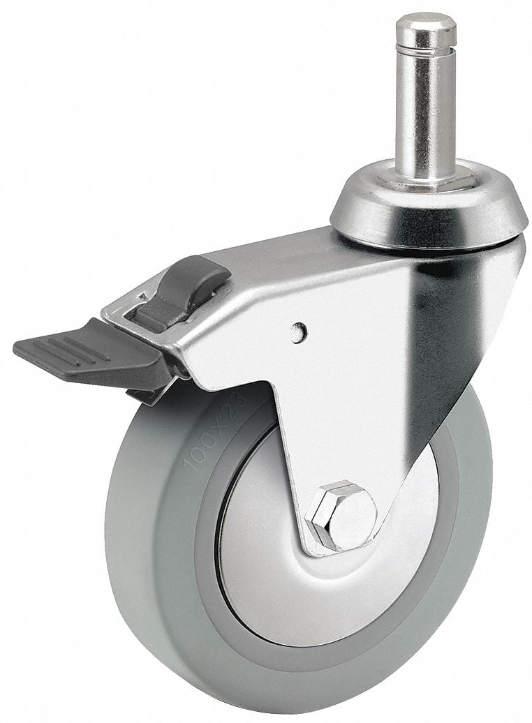 Medcaster Stem Caster,Swivel,2" Wheel Dia. RZ02TPN070TLGR01 - Walmart.com