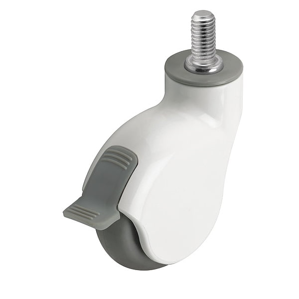 Medcaster Stem Caster,Swivel,3" Wheel Dia. PGE30748WH-MNT33(GG)B ...