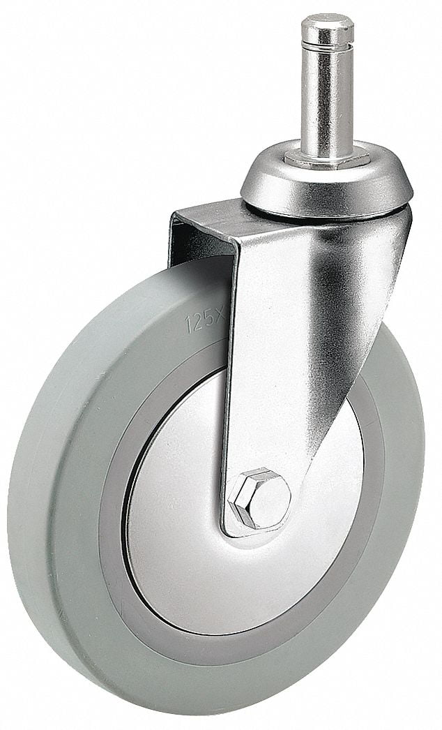 Medcaster Stem Caster,Swivel,3" Wheel Dia. RZ03TPP090SWGR01 - Walmart.com
