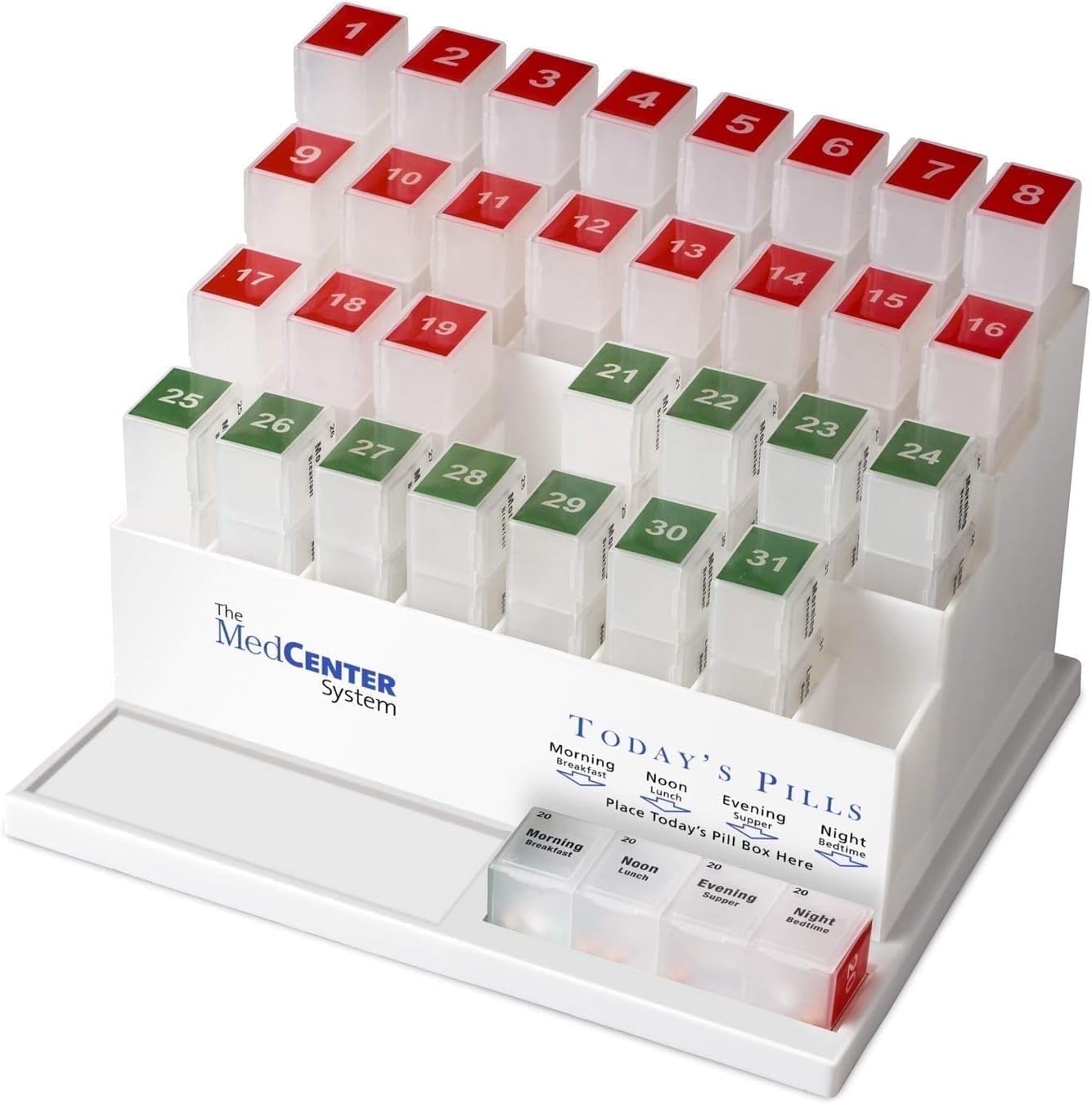 Free Shipping! MedCenter Monthly Medication Organizer with 31 Daily ...