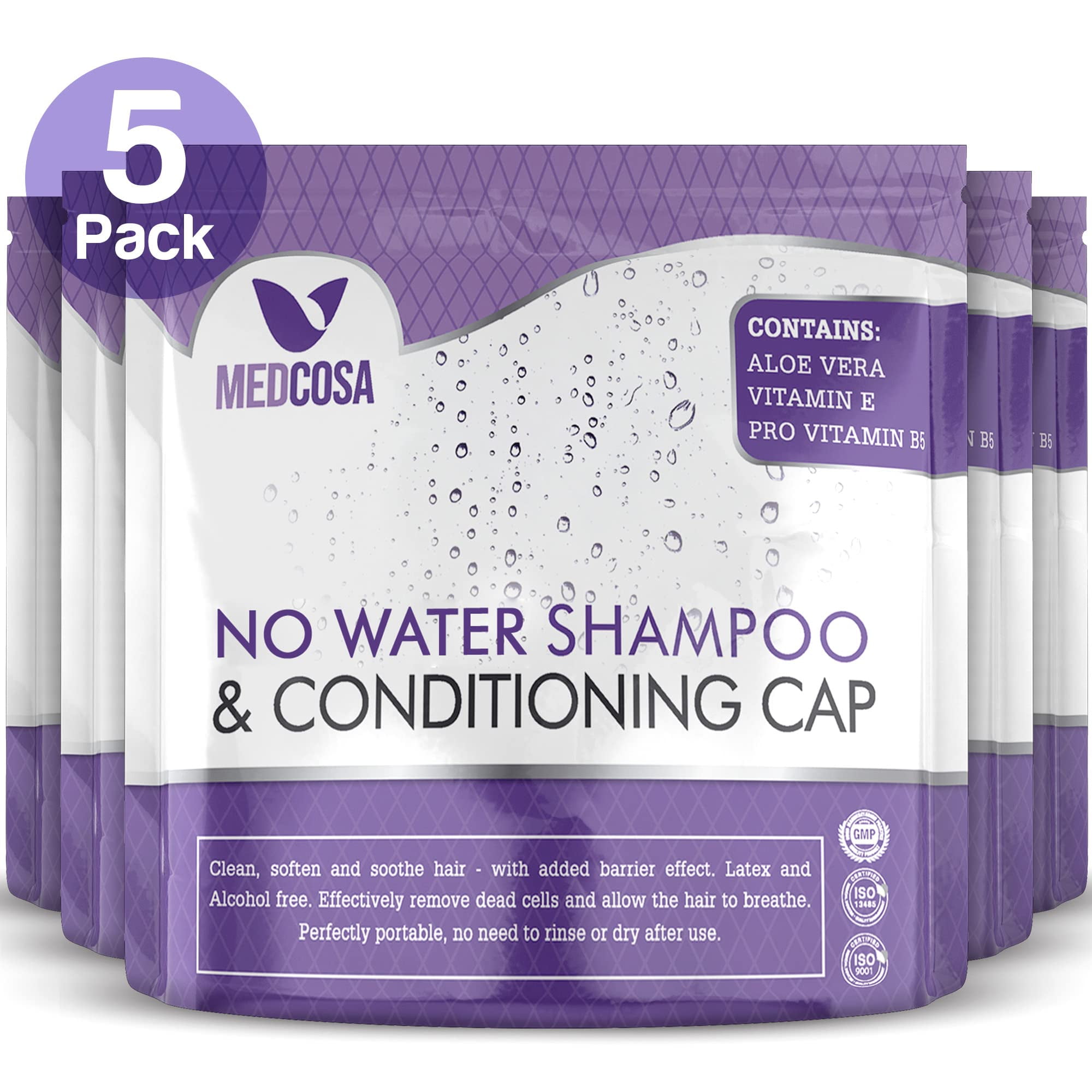 Medcosa Shampoo Caps No Rinse - Shampoo Caps for Bedridden Patients ...