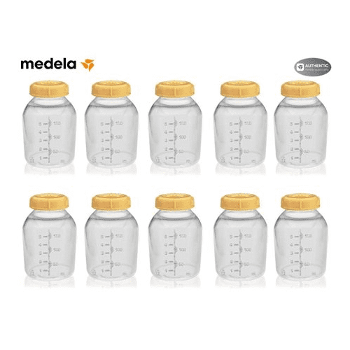 Medela Breastmilk Collection Storage Feeding Bottle Set W/lid 5oz ...