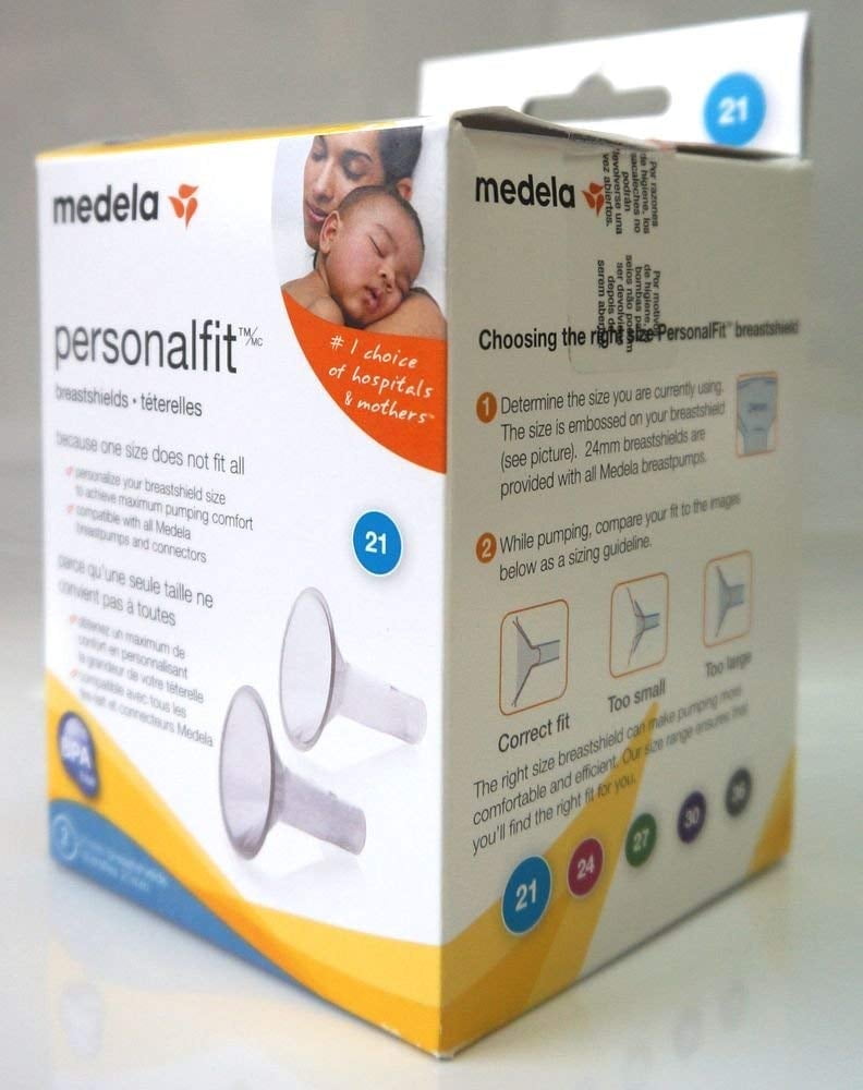 Medela PersonalFit Breastshield, Size Small 21mm, 2-Pack, Breast Pump ...
