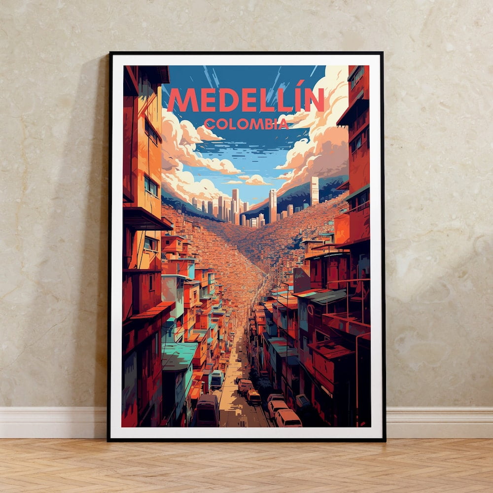 Medellã­N Poster, Medellã­N Travel Print, Medellin Colombia Poster, Colombia Print, South ...