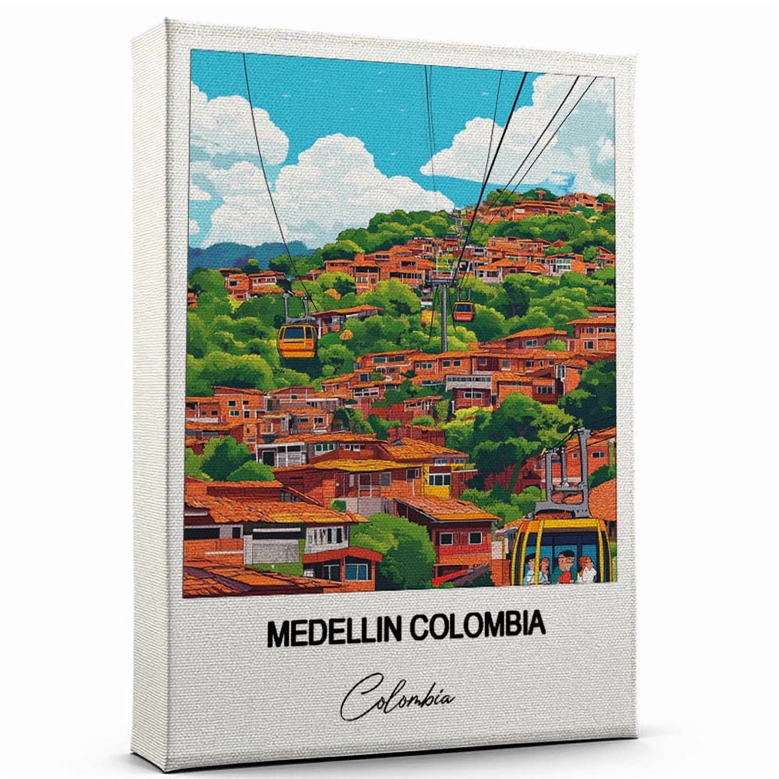 Medellin Colombia Travel Wall Decor – Scenic Travel Canvas Print of ...