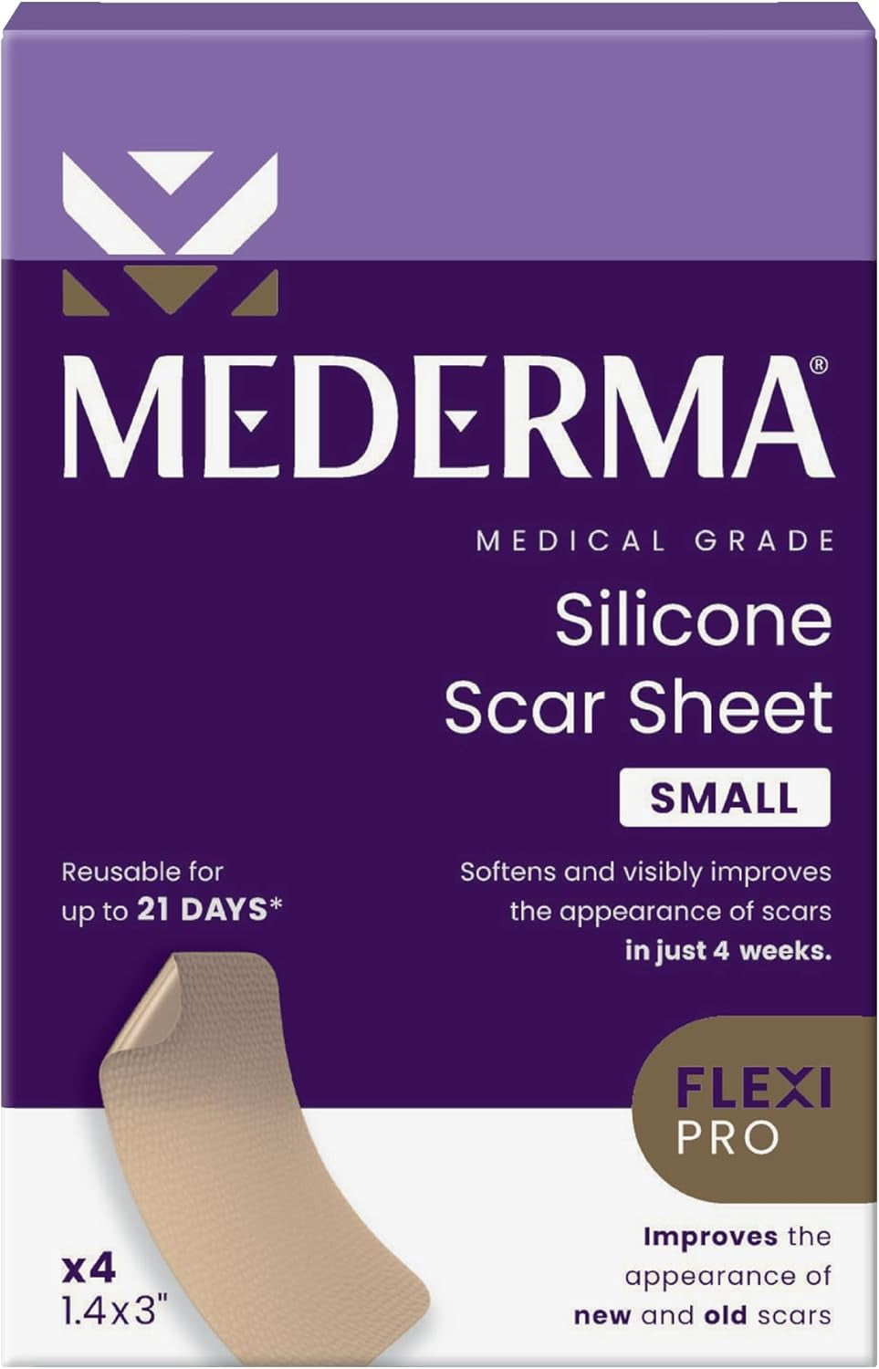 Mederma Medical Grade Silicone Scar Sheets; Improves The Appearance of ...